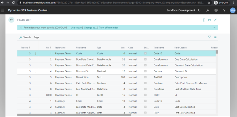 How to export all fields in all tables in Dynamics 365 Business Central ...