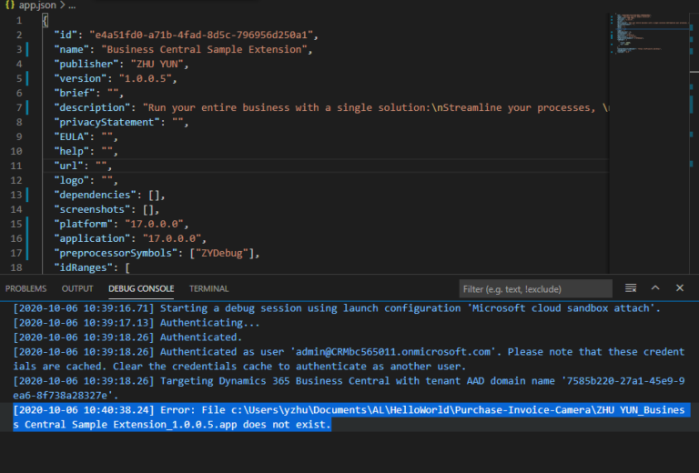 Dynamics 365 Business Central: Debugging Upgrade and Install code in ...