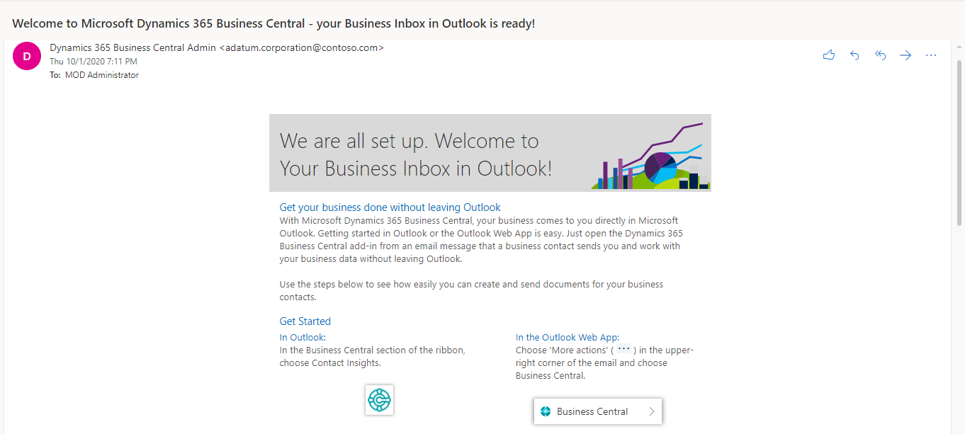 Outlook Integration with Microsoft Dynamics 365 Business Central ...