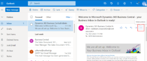 Outlook Integration with Microsoft Dynamics 365 Business Central ...