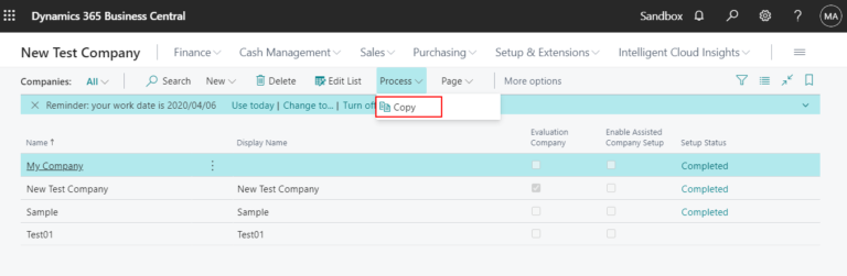 Dynamics 365 Business Central: How to manage companies | Dynamics 365 Lab