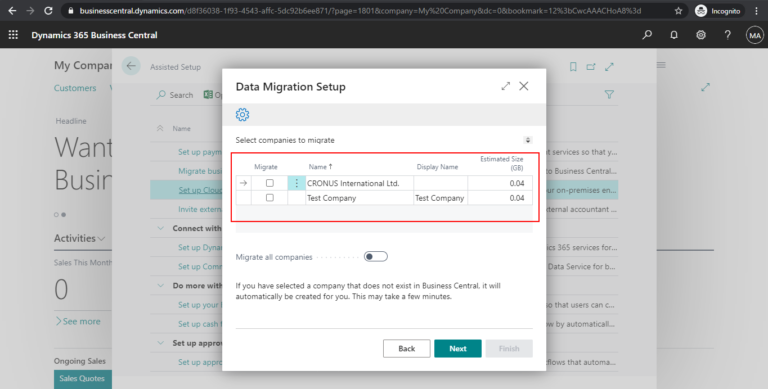 Dynamics 365 Business Central: How to migrate On-Premises Data to Cloud ...
