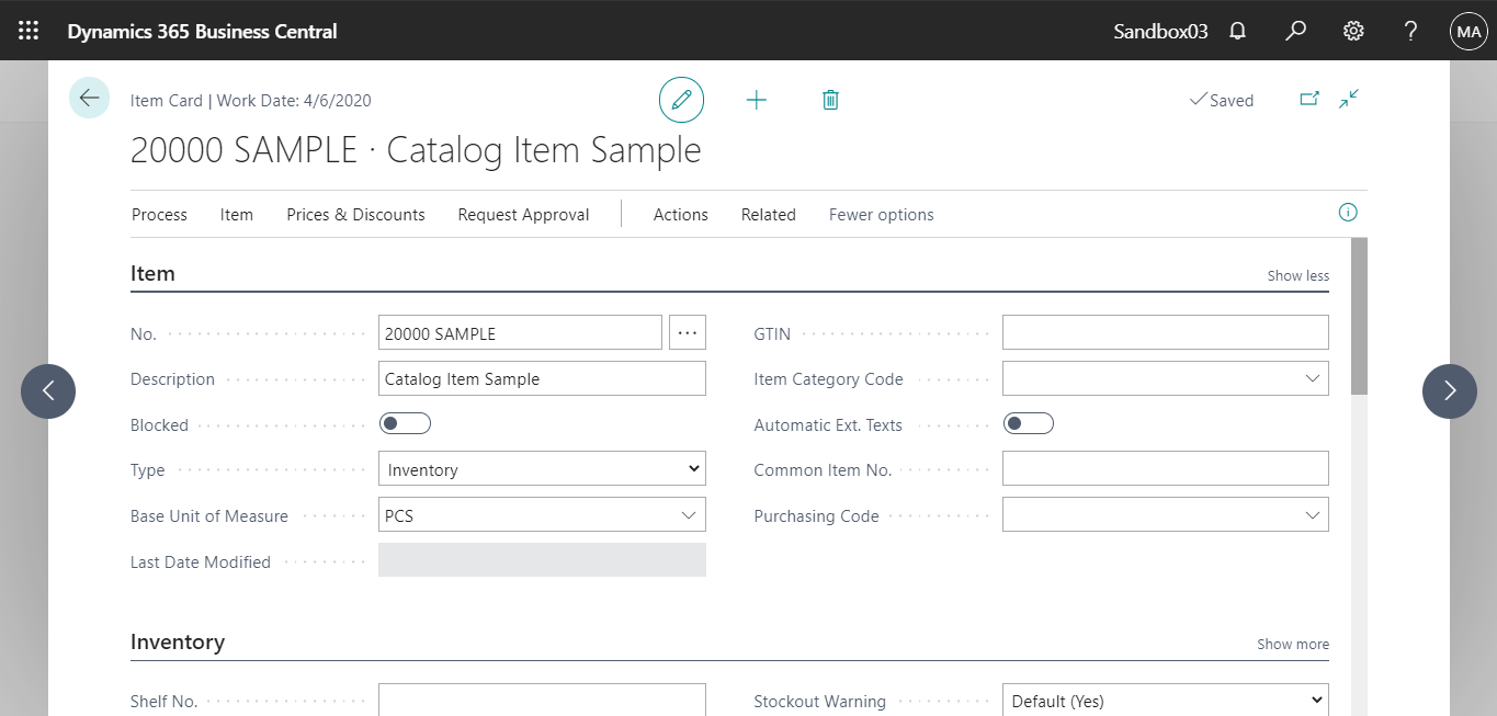 Dynamics 365 Business Central: Catalog Items | Dynamics 365 Lab