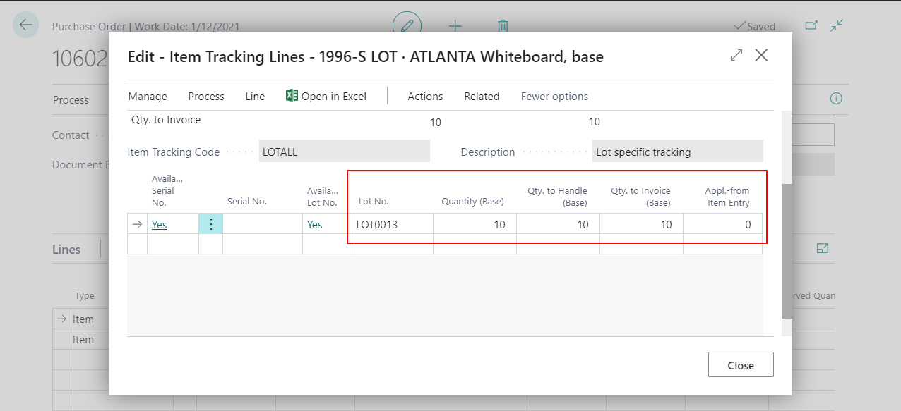 Dynamics 365 Business Central: How to create Item Tracking Lines ...