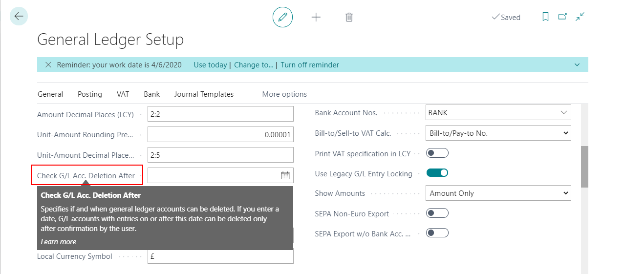 Dynamics 365 Business Central: How to delete a general ledger account ...