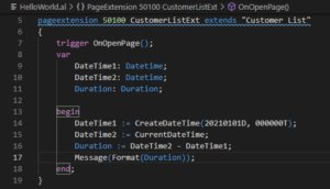 Dynamics 365 Business Central: Working with Duration Data Type ...