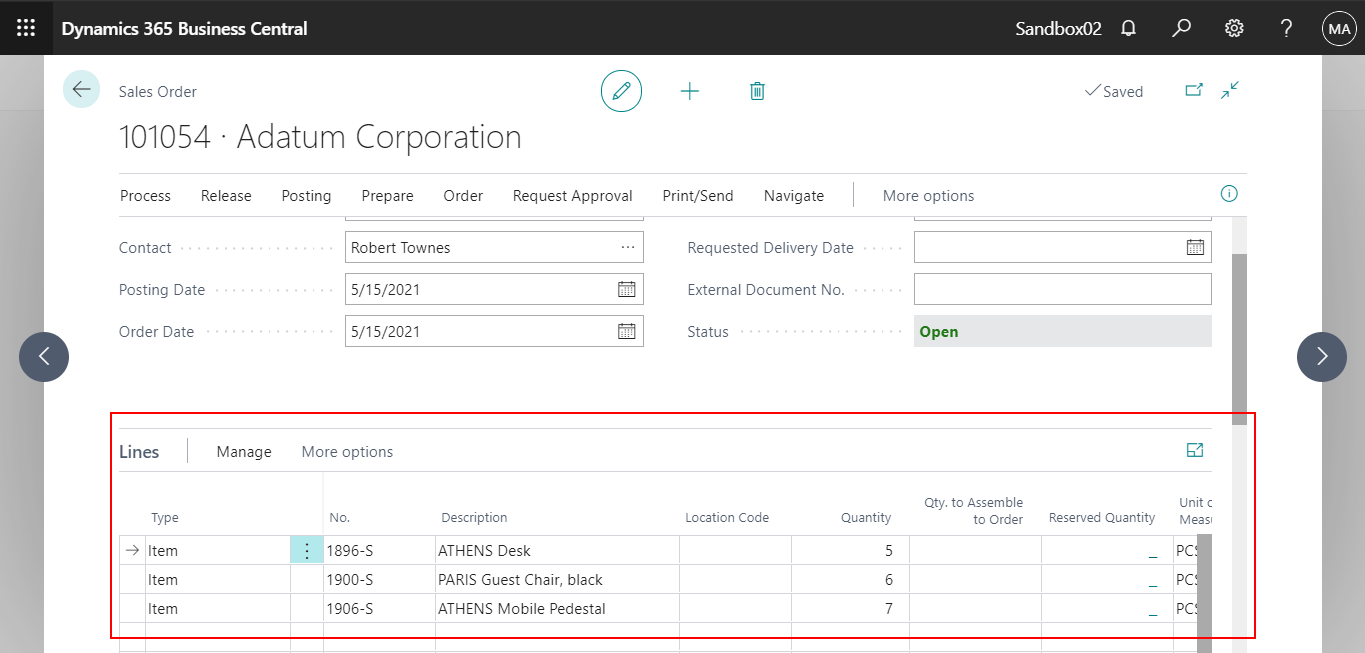 Dynamics 365 Business Central: How to view Outstanding Order Lines and ...