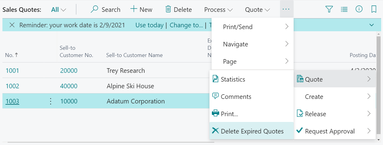 Dynamics 365 Business Central: Deleting Expired Sales Quotes | Dynamics ...
