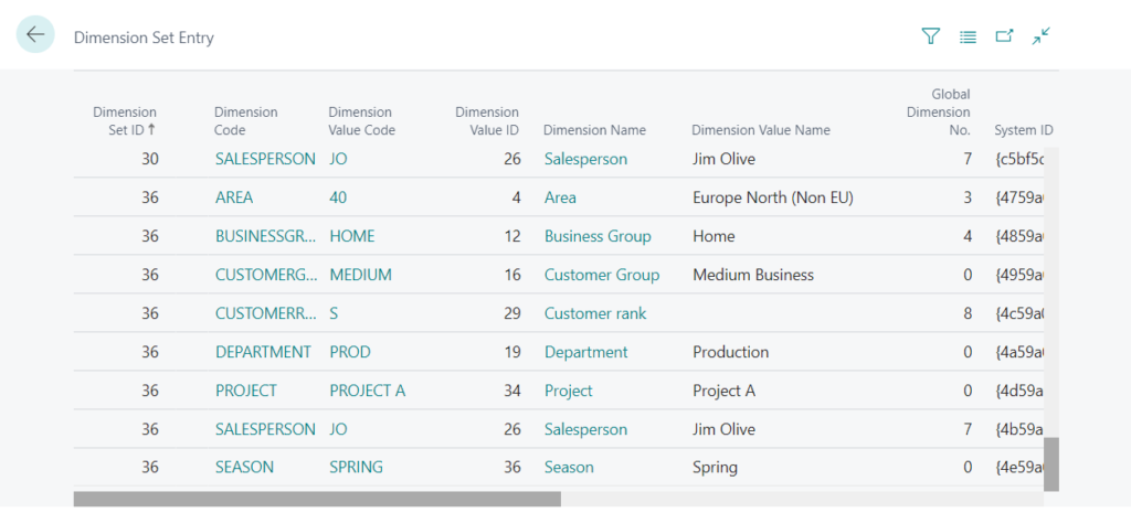 Dynamics 365 Business Central: How to add Dimensions to the page (Other ...