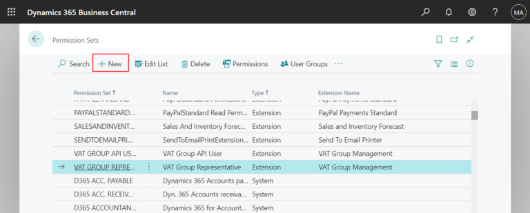 Dynamics 365 Business Central: How to create or modify permissions by ...