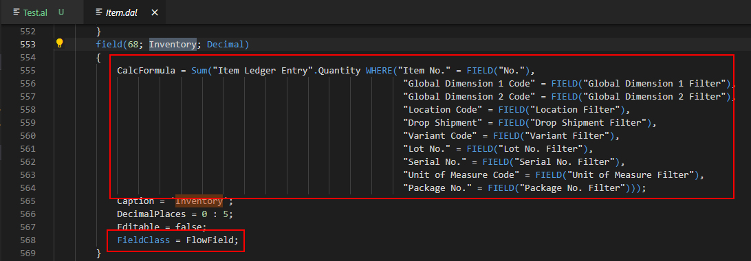 Dynamics 365 Business Central: A flow field is part of the query column list, this is not ...