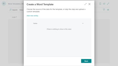Dynamics 365 Business Central: Using Word Templates (Enablement of Word ...