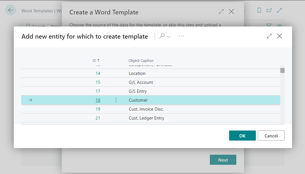 Dynamics 365 Business Central: Using Word Templates (Enablement of Word ...