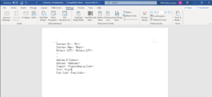 Dynamics 365 Business Central: Using Word Templates (Enablement of Word ...