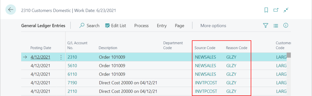 Dynamics 365 Business Central: Source Codes and Reason Codes for Audit ...