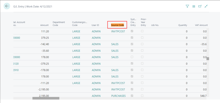 Dynamics 365 Business Central: Source Codes and Reason Codes for Audit ...