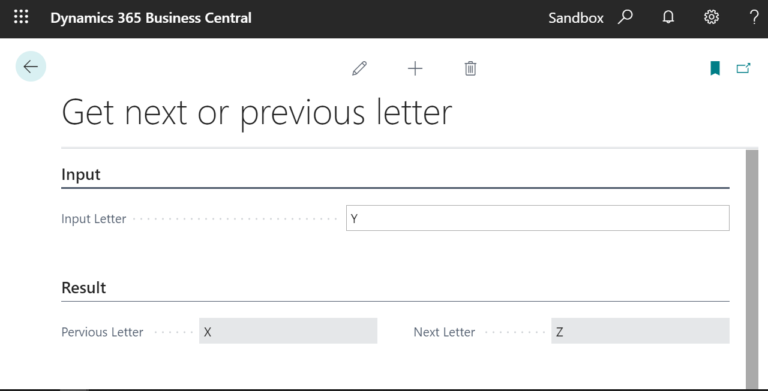 Dynamics 365 Business Central: How to get the next or previous letter ...