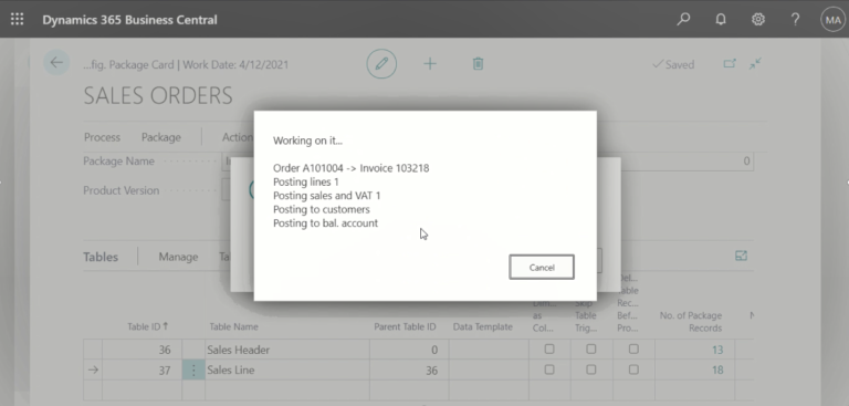 Dynamics 365 Business Central: How to use Configuration Package to post ...