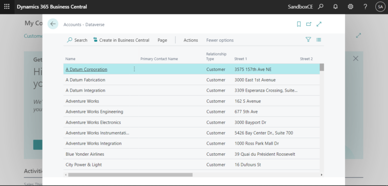 Dynamics 365 Sales and Business Central integration setup (Set up a connection to Dataverse and ...
