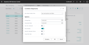 How to use Combine Shipments in Dynamics 365 Business Central ...