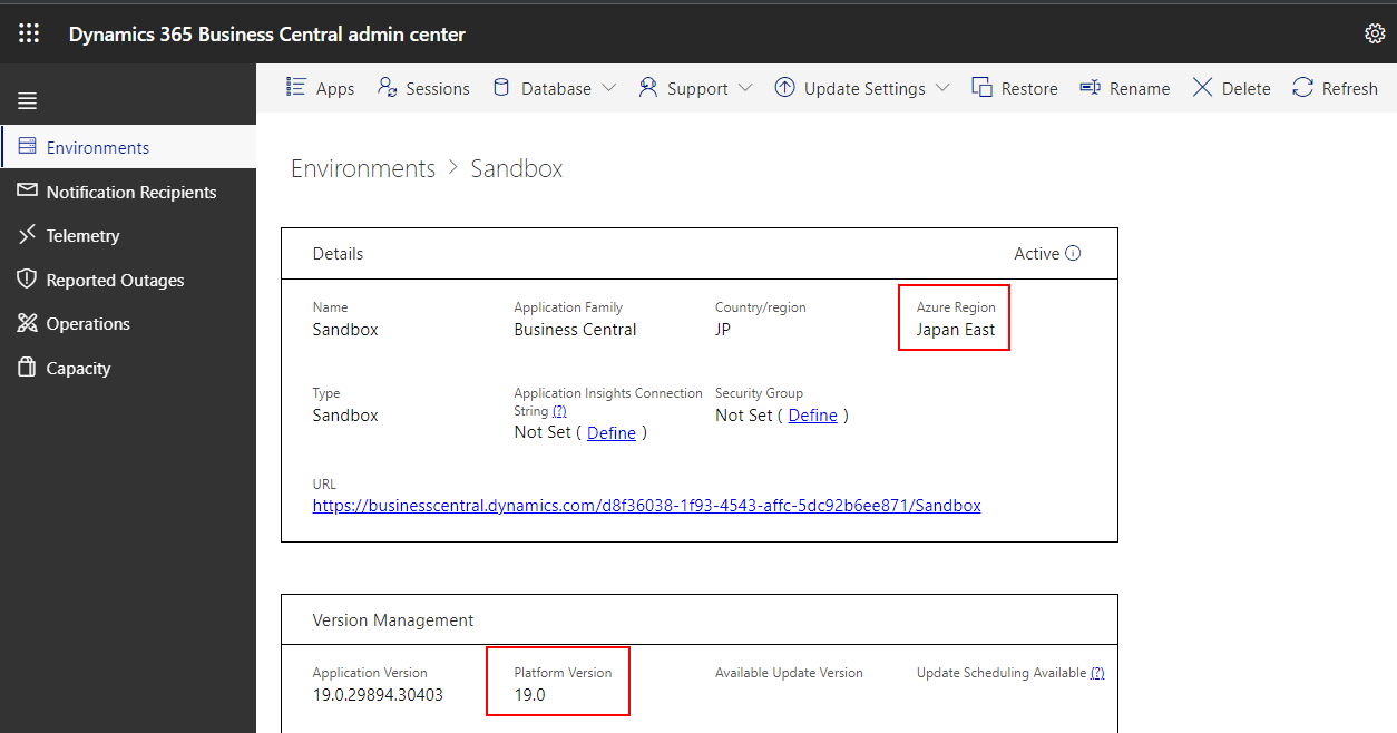 Dynamics 365 Business Central: The Azure region in Japan has changed ...