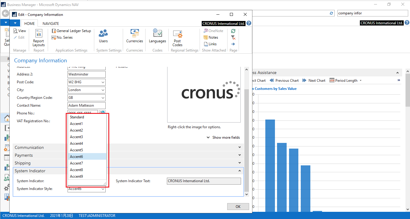 System Indicator in Dynamics 365 Business Central – Company Badge ...