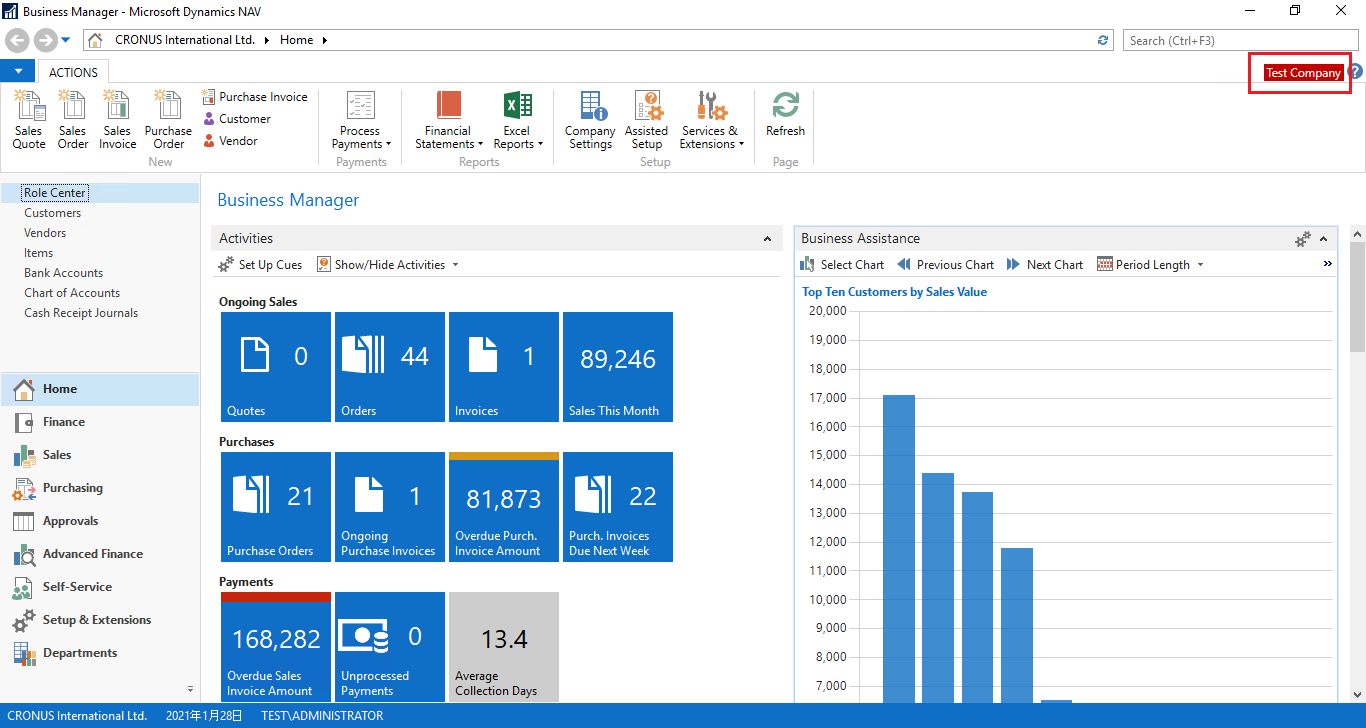 System Indicator in Dynamics 365 Business Central – Company Badge ...