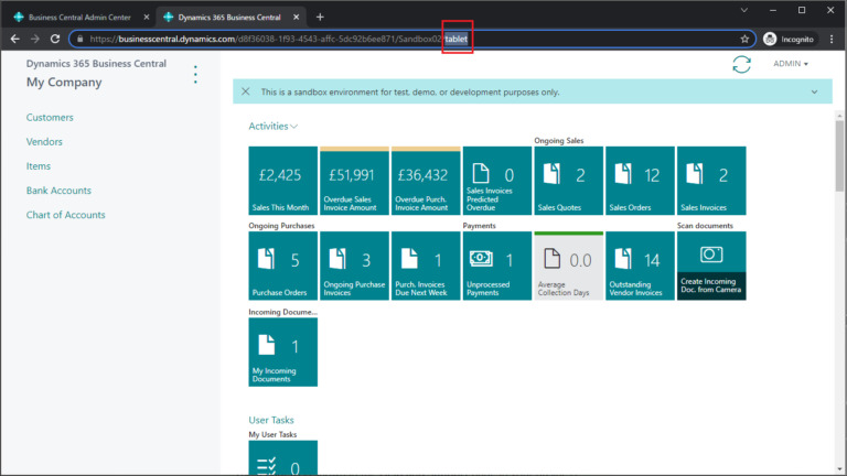 How to simulate Mobile Devices to open Dynamics 365 Business Central ...