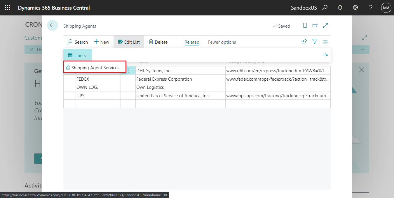 Business Central 2021 wave 2 (BC19) new features: Shipping agent ...
