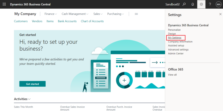 Dynamics 365 Business Central: How to define default Role Center ...
