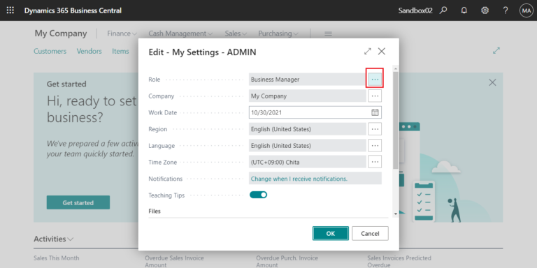 Dynamics 365 Business Central: How to define default Role Center ...