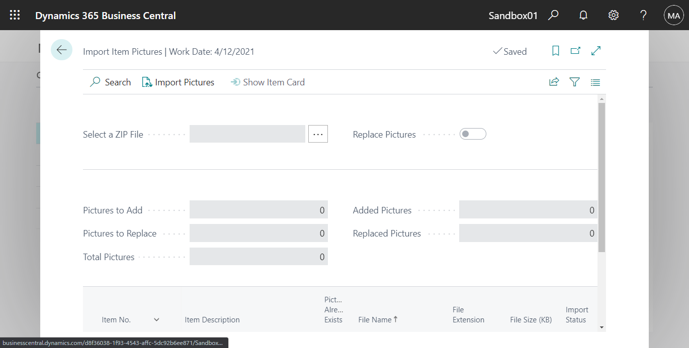 Dynamics 365 Business Central: Import multiple item pictures at the ...