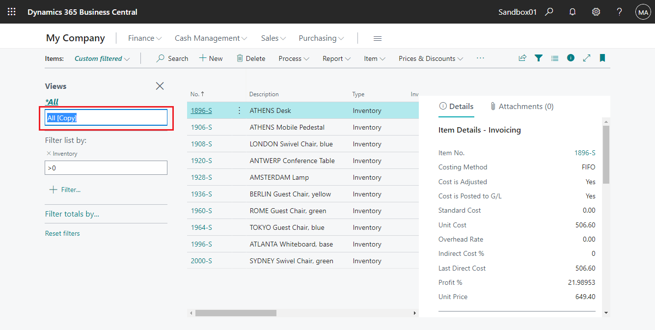 Dynamics 365 Business Central: How to share my Views with others ...