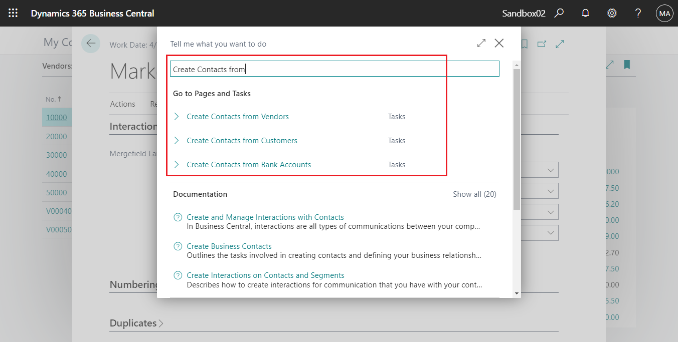 Dynamics 365 Business Central: Automatically create contacts when ...