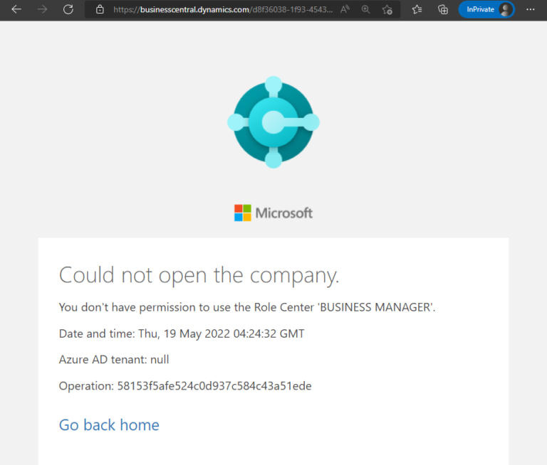Dynamics 365 Business Central: LOGIN Permission Set (Minimal permission ...