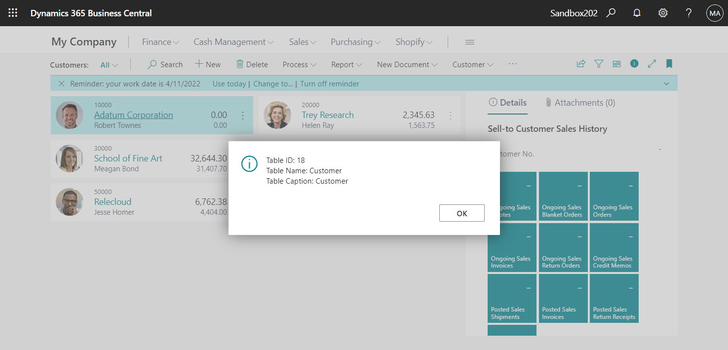 Dynamics 365 Business Central: How to get table ID and table name of ...