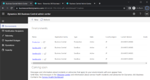 How to access Dynamics 365 Business Central admin center from the URL ...
