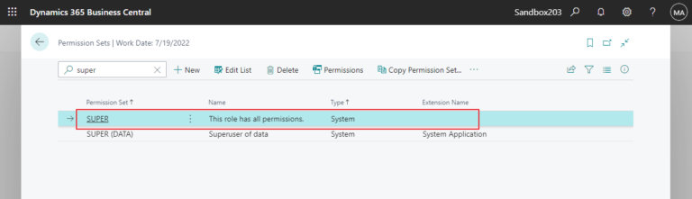 Dynamics 365 Business Central: Special Permission Sets | Dynamics 365 Lab
