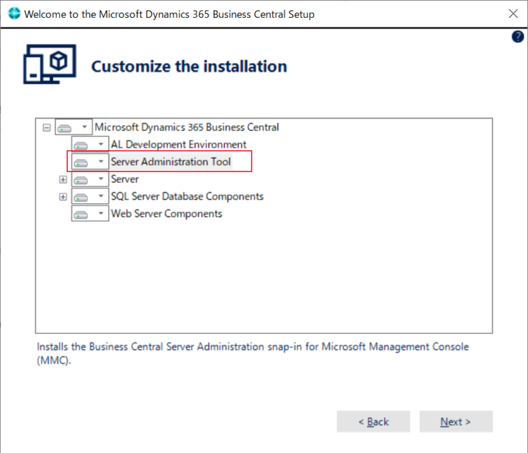 Business Central Server Administration tool is removed with Business ...