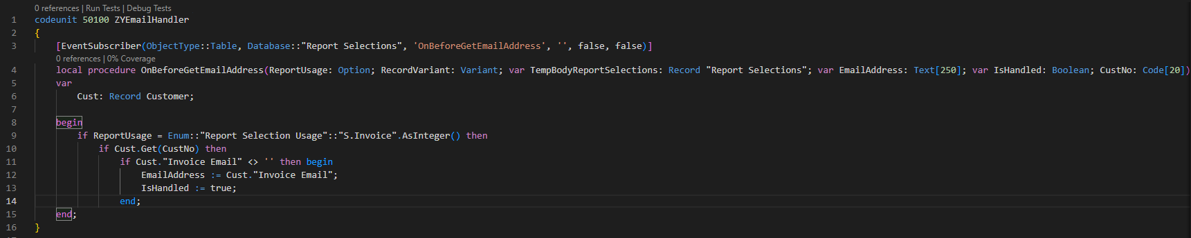 Dynamics 365 Business Central: Change default customer/vendor email address when sending emails ...