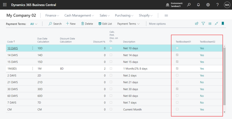 Dynamics 365 Business Central: Boolean field on the list page (A ...