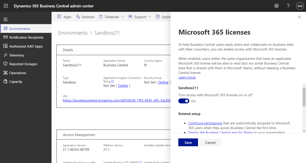 Business Central 2022 wave 2 (BC21) new features: Access Business ...