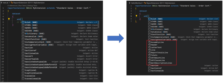 Dynamics 365 Business Central: Intellisense will suggest tables for ...