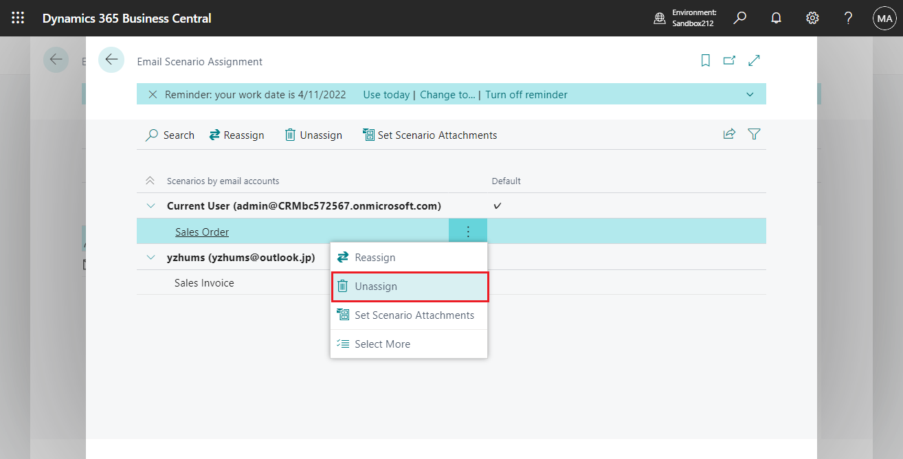 Use default attachments in email sent from Dynamics 365 Business ...