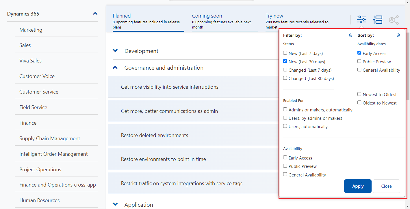 Dynamics 365 and Microsoft Power Platform Release planner (Tracking new ...
