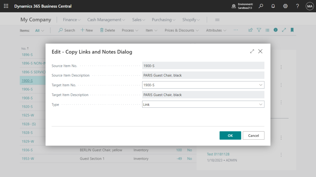 Dynamics 365 Business Central: How to copy Links and Notes (System ...