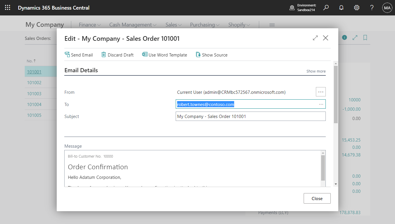 How to change default subject of the email when sending mail in ...