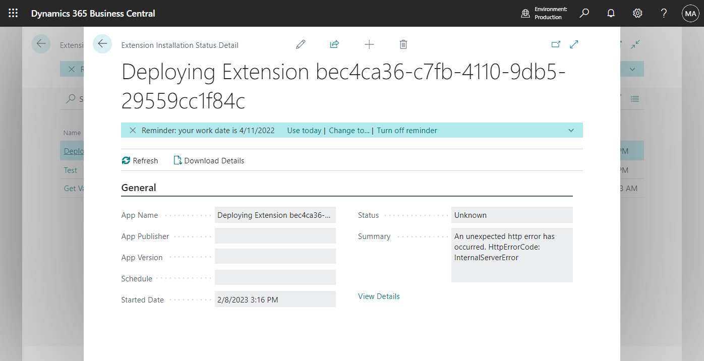 Dynamics 365 Business Central Outage February 7, 2023 UTC | Dynamics ...