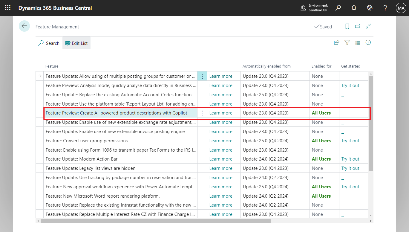 Get started with a Business Central preview version – Copilot edition ...