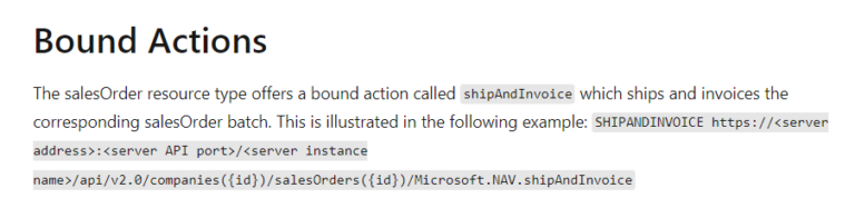 Dynamics 365 Business Central: How to use Standard/Custom API Bound Actions | Dynamics 365 Lab